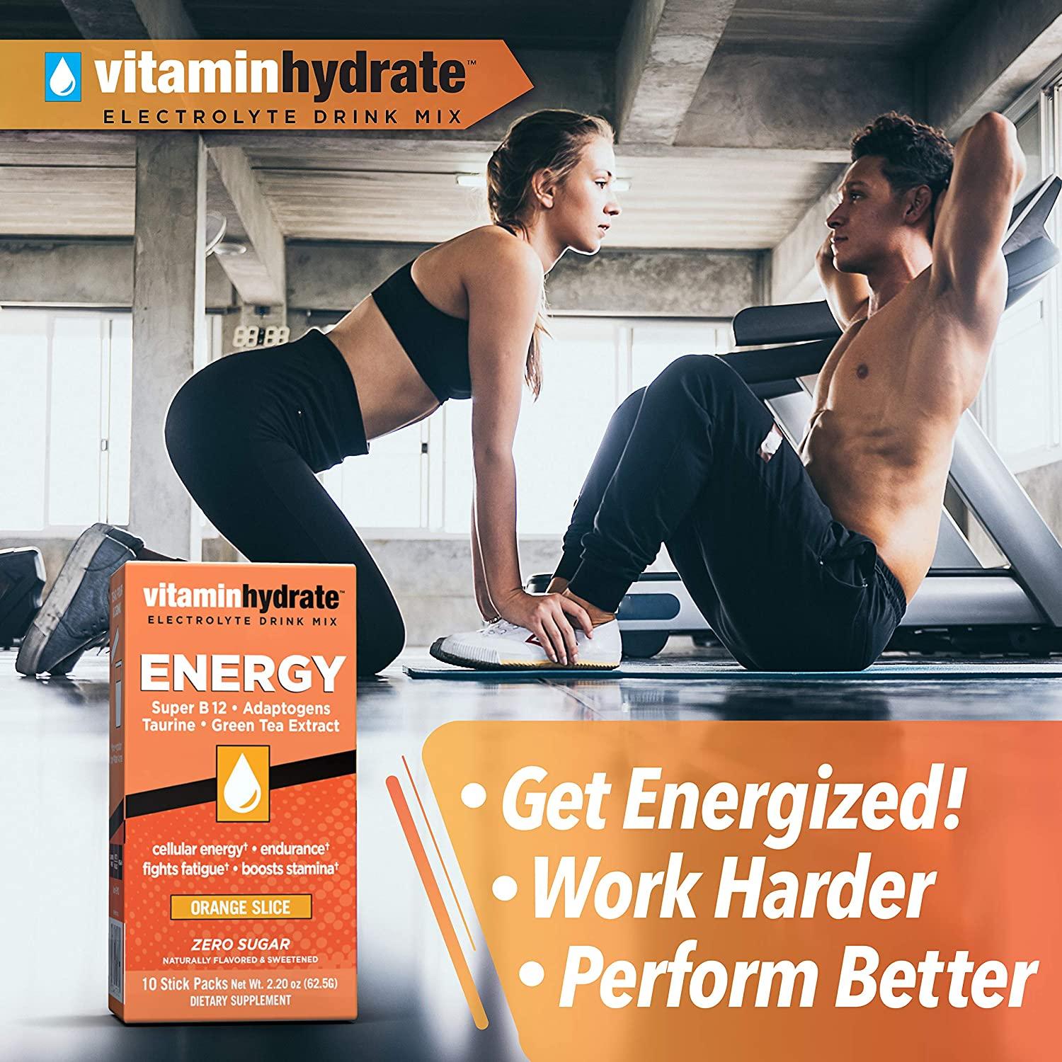 VitaminHydrate Orange Hydration Powder | Electrolyte Supplement Drink ...