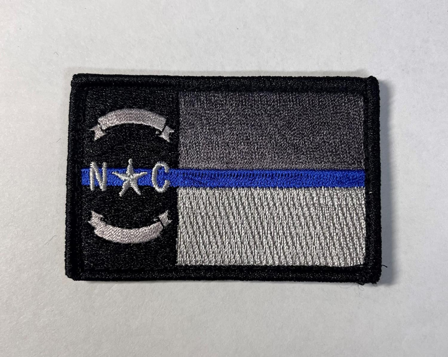 North Carolina State Flag Patch - Thin Blue Line Design | Buy Now with ...