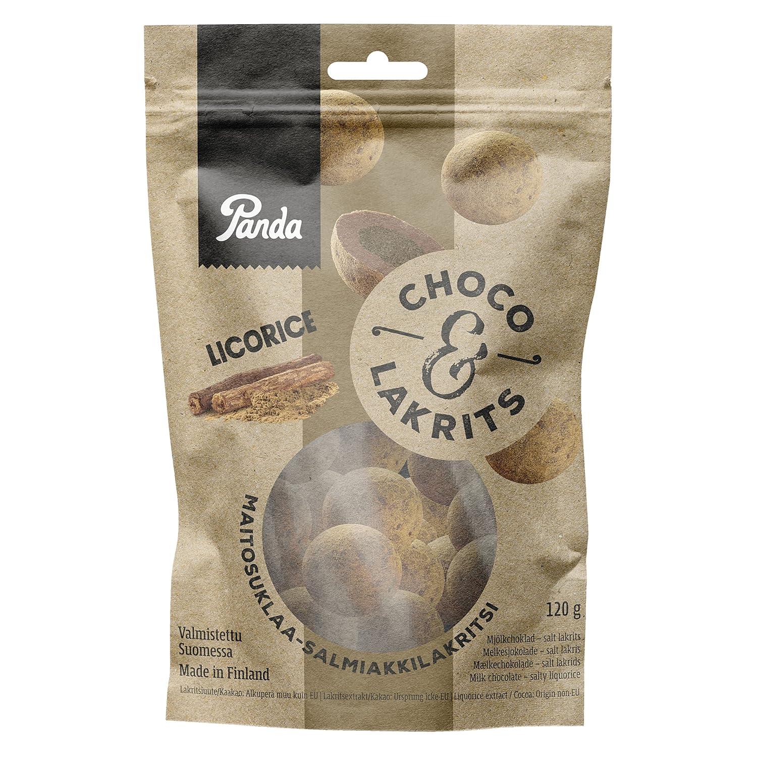 Panda Chocolate & Licorice Original - Salty Licorice & Milk Chocolate ...