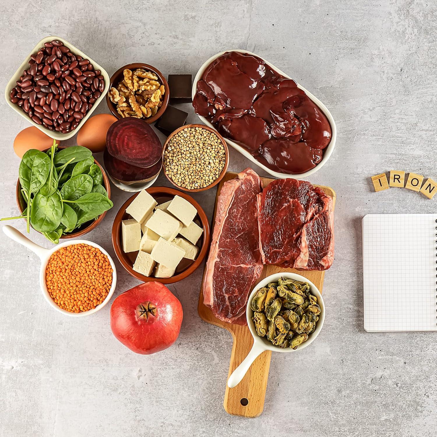 Ferritin Iron Supplement 5mg for Women and Men - 240 Capsules (2 Pack ...