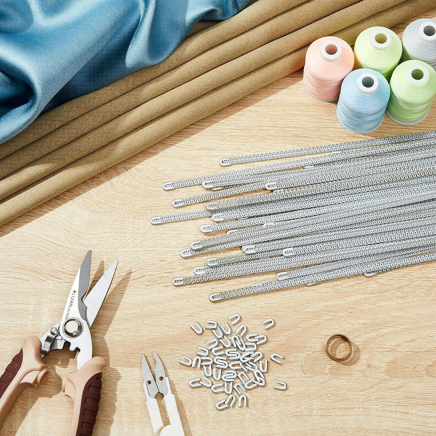 48pc 1/4x13.7 Spiral Steel Metal Boning Precut with Tips for Corsets ...