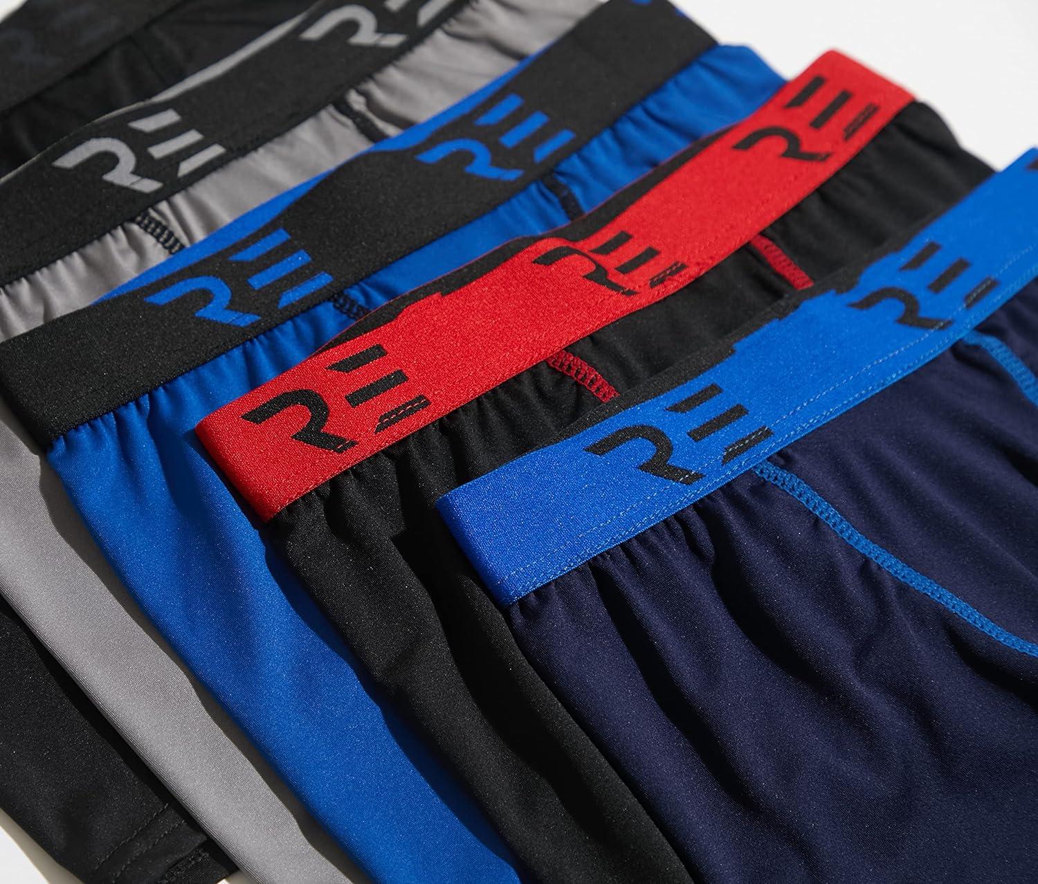 Real Essentials 5 Pack Youth Boys' Compression Shorts - Performance ...