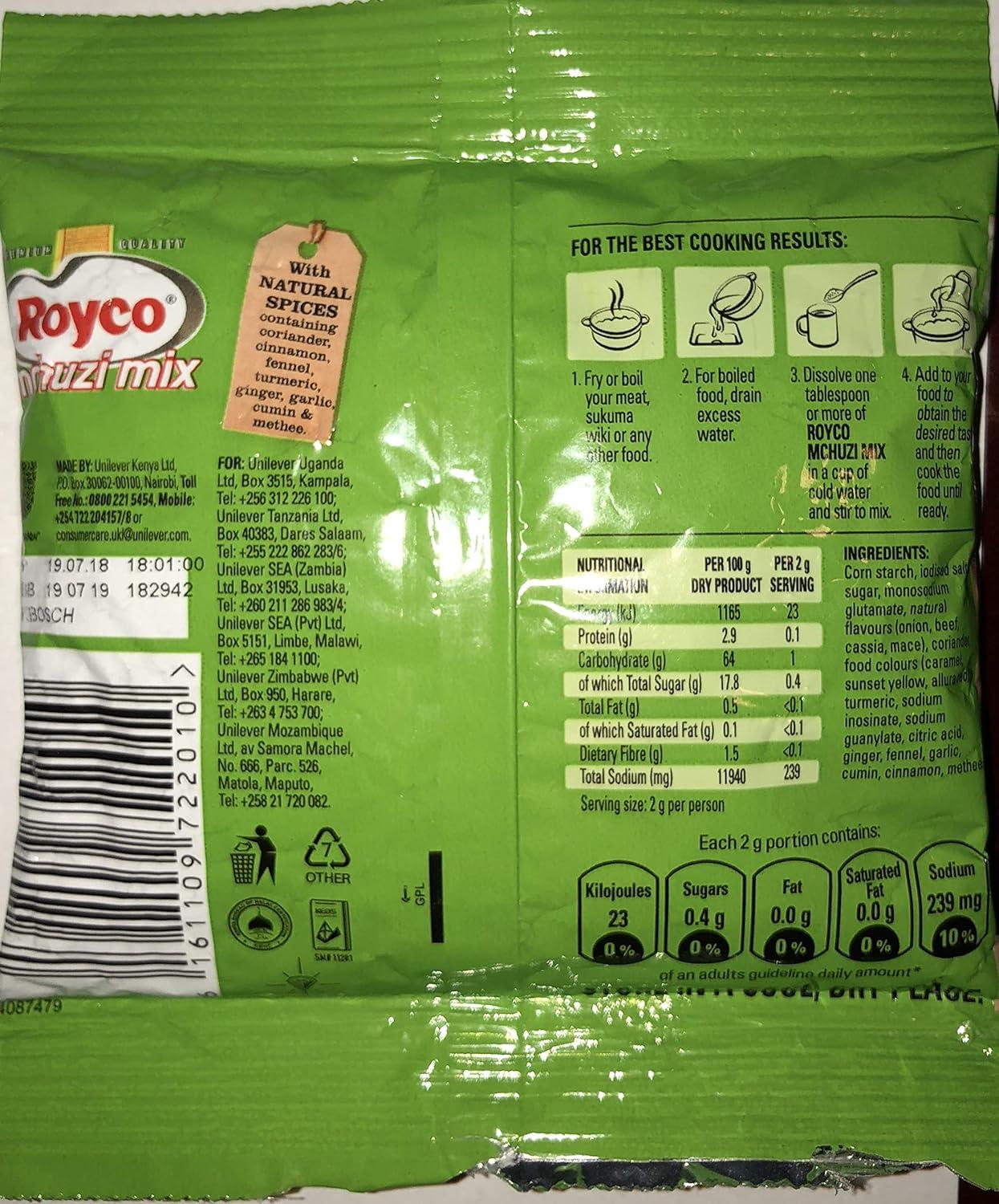 Royco Mchuzi Mix Spicy Beef Flavor Sachet 70g - Authentic African Spice ...