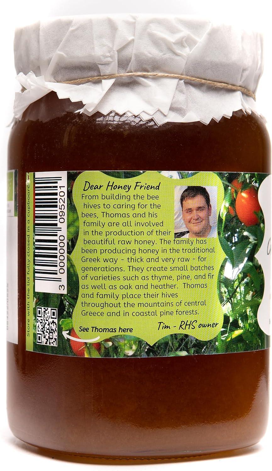 Thomas' Raw Greek Orange Blossom Honey 1kg | Pure Unpasteurised Single Origin | The Raw Honey ...