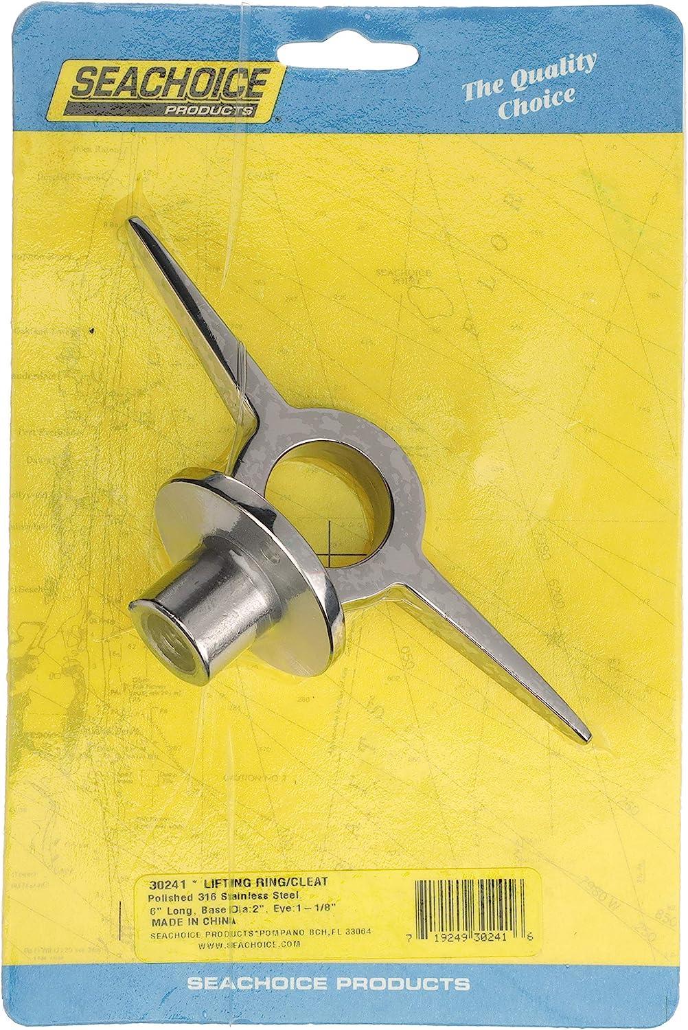 Seachoice 316 Stainless Steel Lifting Ring w/Cleat 6 Long - 1-1/8 ...