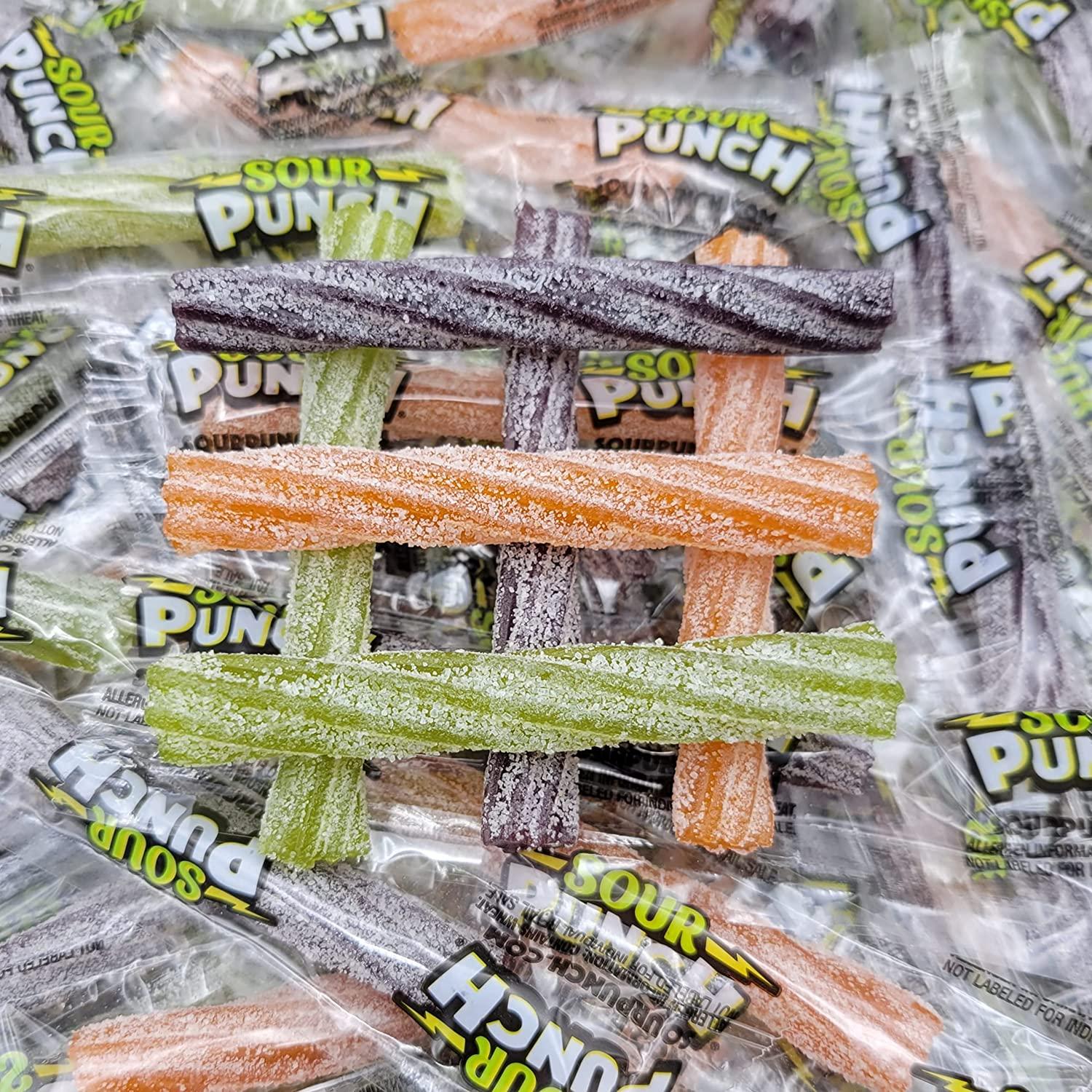 Sour Punch Twists Halloween Edition - Monster Melon, Bone-Chilling ...