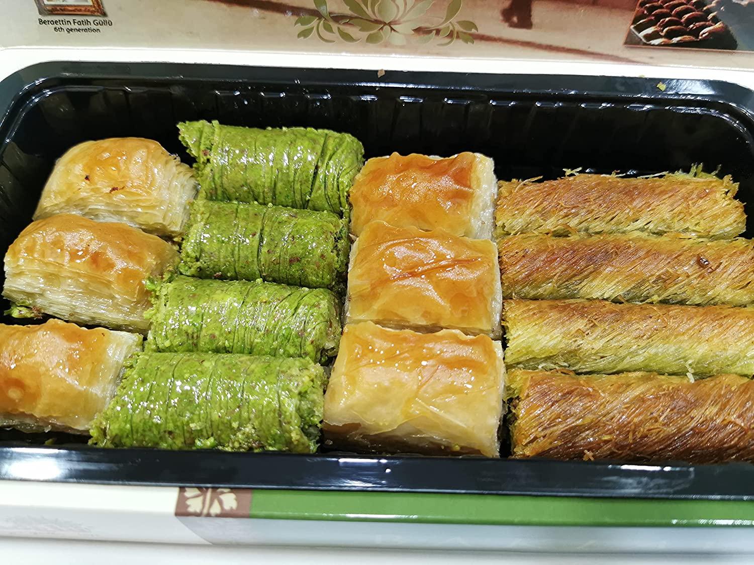 Gulluoglu Assorted Turkish Baklava Mix - Pistachio, Walnut, and Kadaif ...
