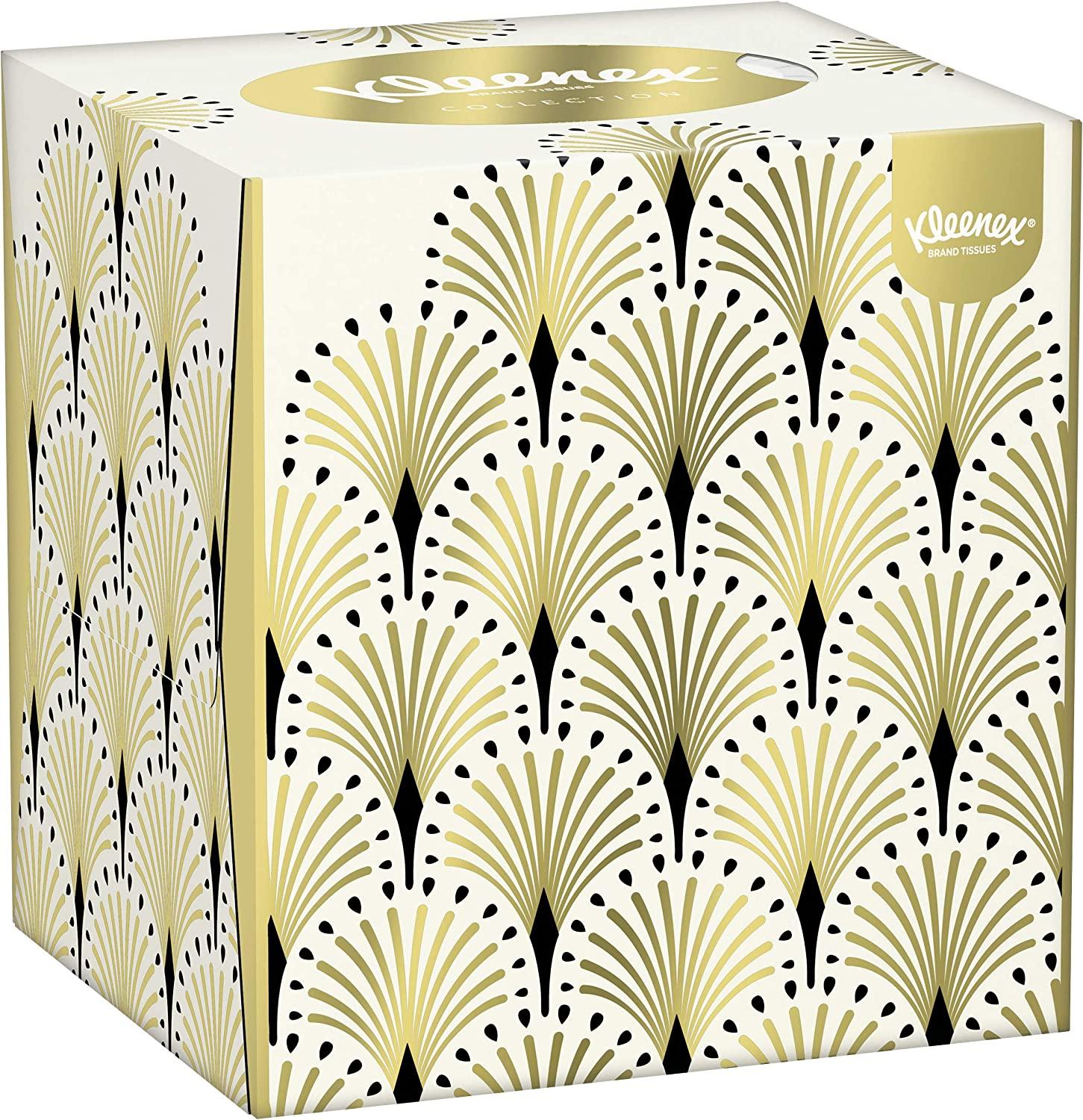 Kleenex Cube Soft Facial Tissues 3-Ply - Assorted Designs and Colors ...