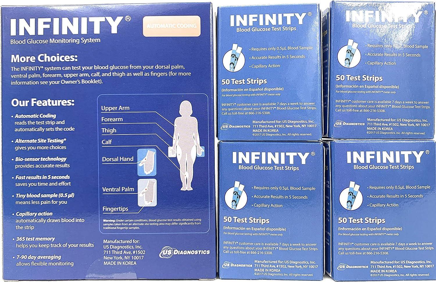 Free Infinity Meter w/Purchase of 200 Test Strips (4 Boxes of 50 Ct 200 ...