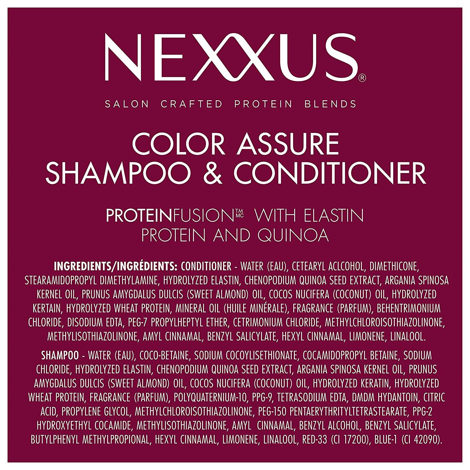 Nexxus Color Assure Shampoo & Conditioner for Color Treated Hair - 33.8 ...