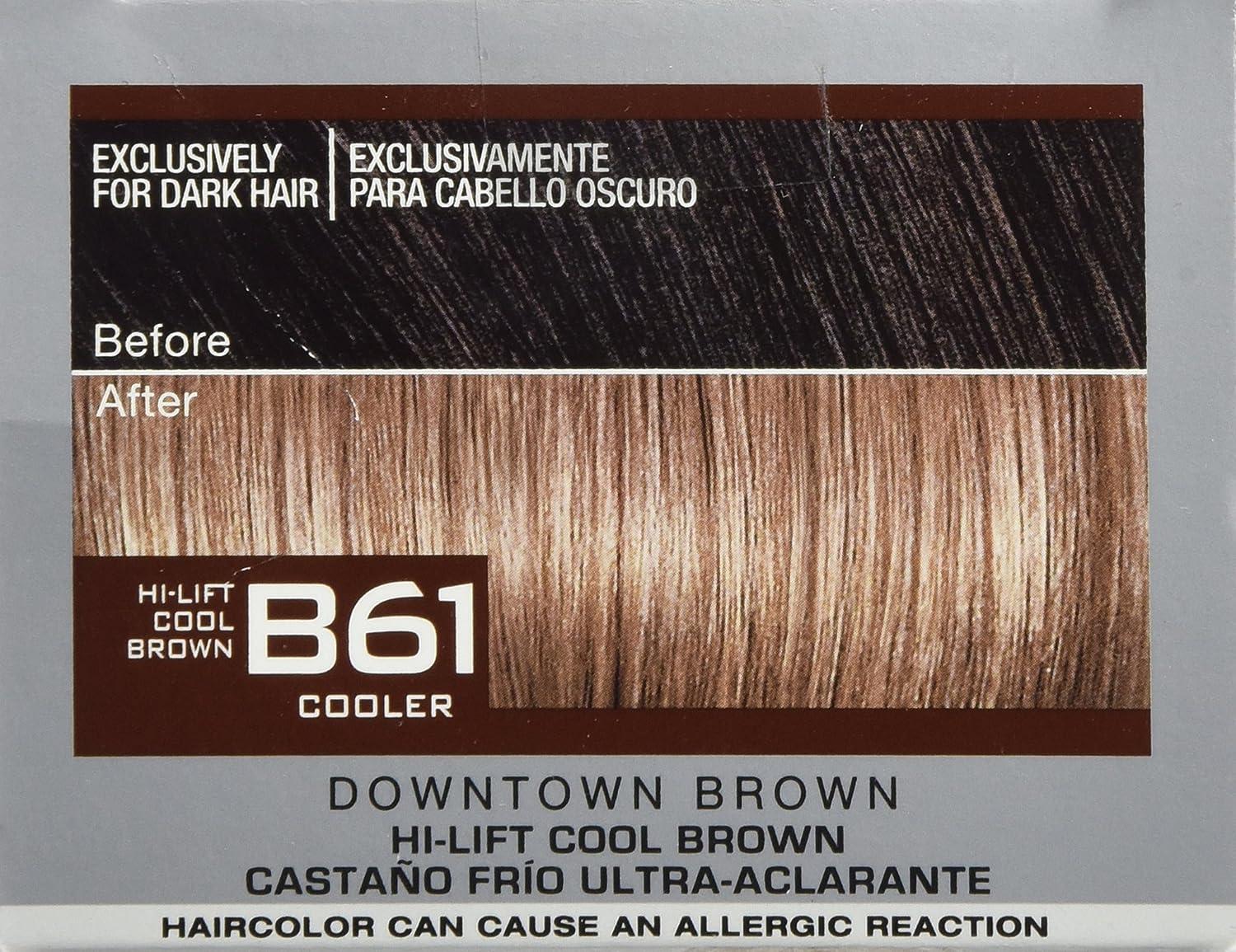 L'Oreal Paris Feria B61 Downtown Brown Hi-Lift Cool Brown Hair Color - Pack of 1 | Buy Now with ...