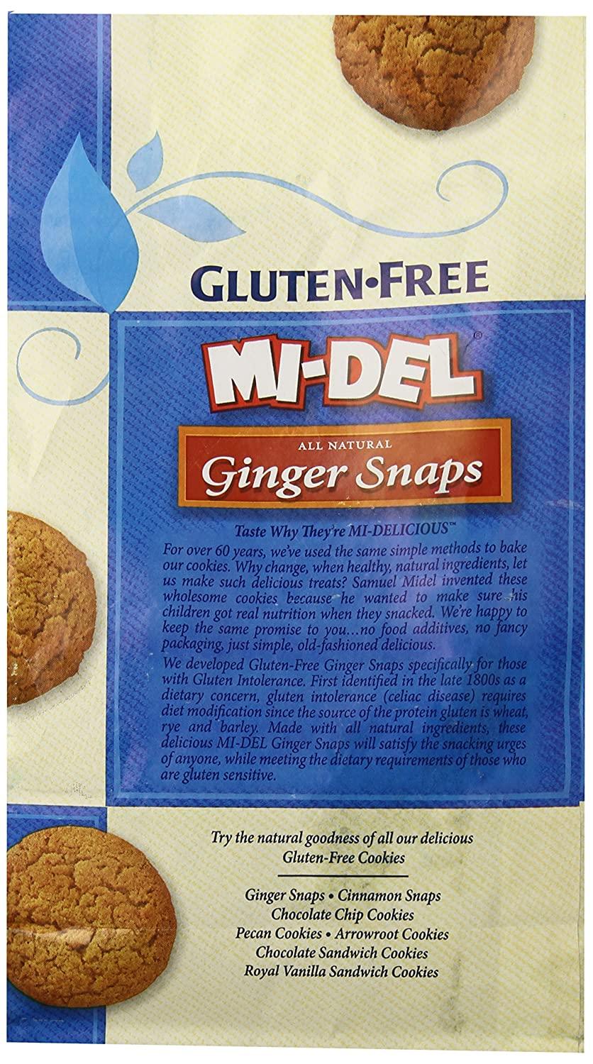 Mi-Del Gluten-Free Ginger Snap Cookies - 8 oz | Delicious and Crispy ...