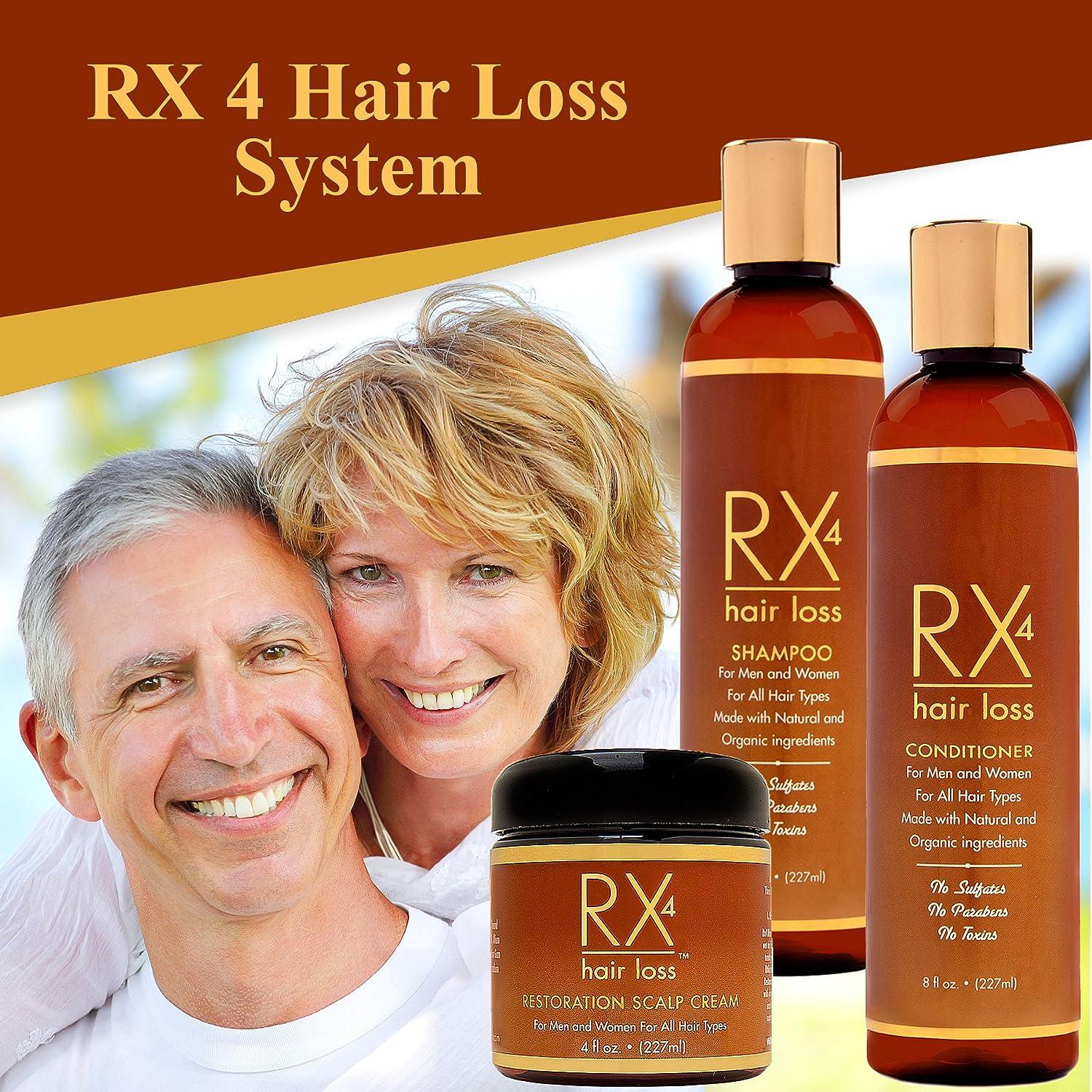 RX4 Hair Loss Shampoo - DHT Blocker for Thinning Hair | Organic with ...