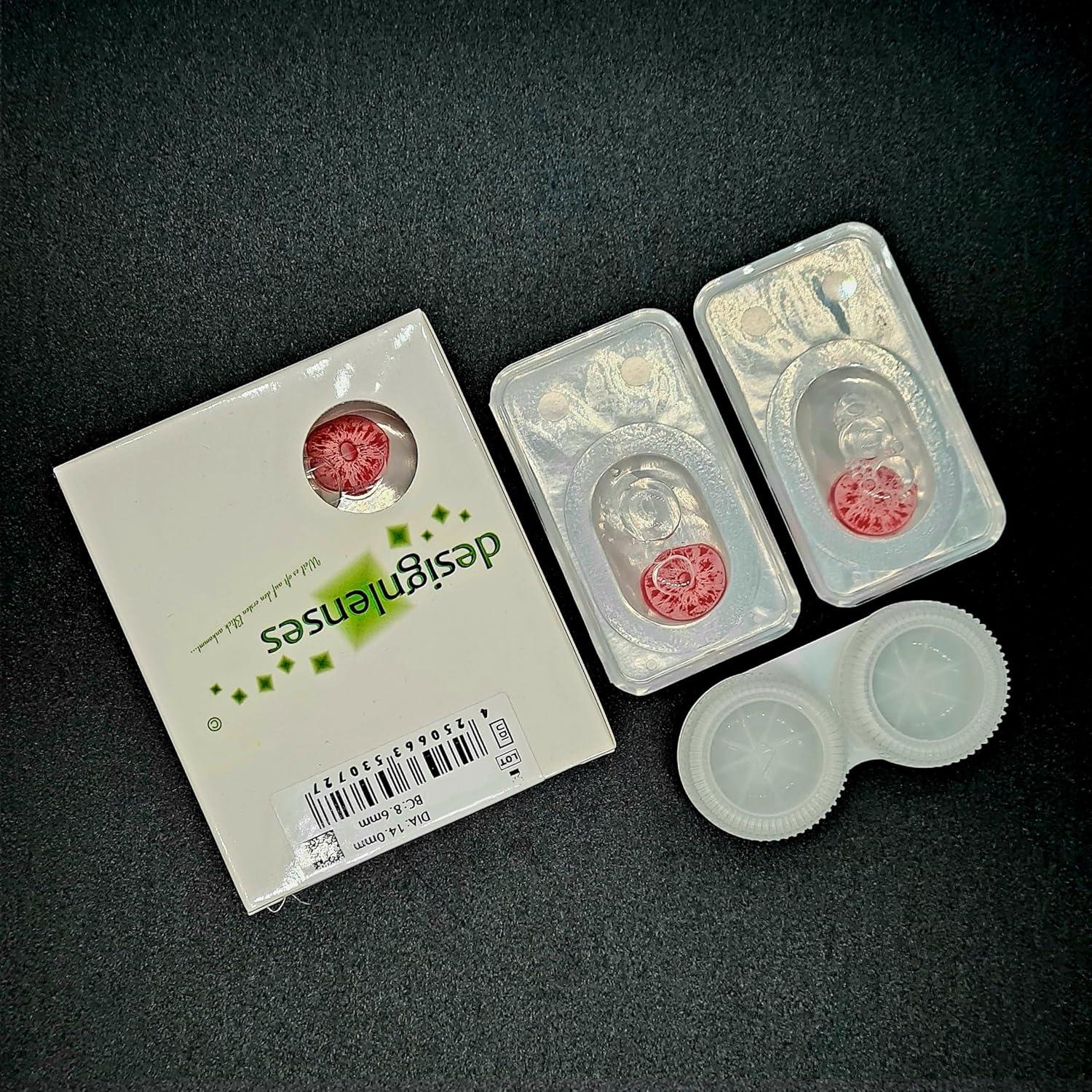 Buy DESIGNLENSES Glowing Halloween The Purge Costume Contact Lenses ...