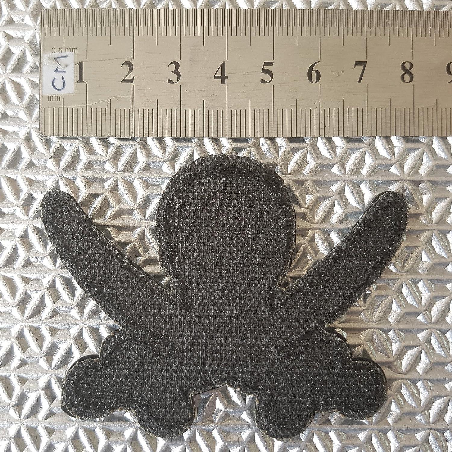 Calico Jack Skull Pirate Morale Patch - Jolly Roger ISAF PVC Rubber 3D ...