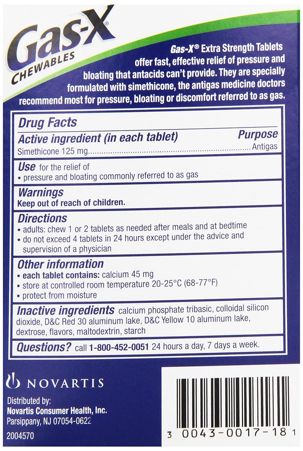 Gas-X Antigas 18 ct: Fast Relief for Gas and Bloating | Buy Now with ...