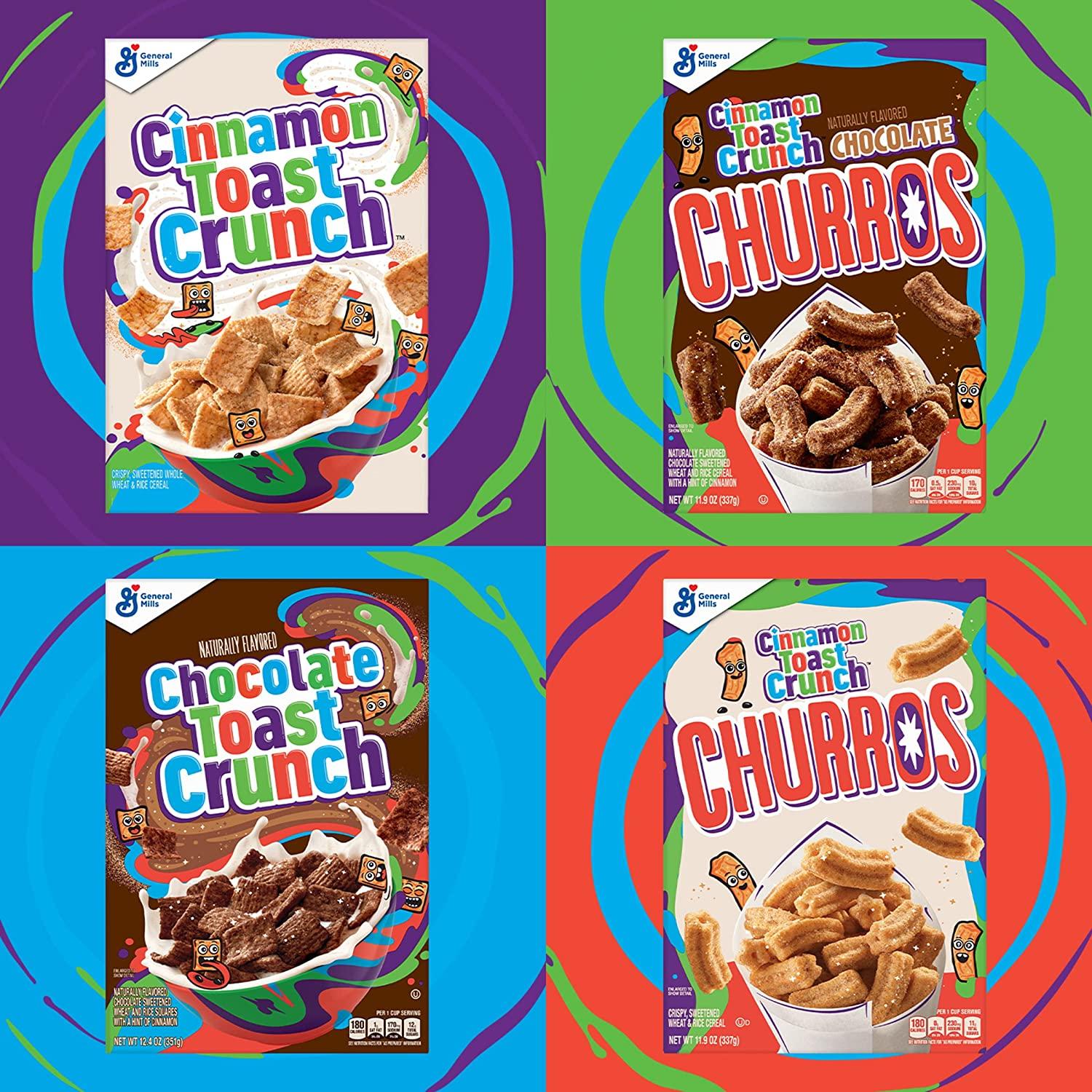 Churros Cinnamon Toast Crunch Breakfast Cereal 11.9 OZ - Delicious and ...