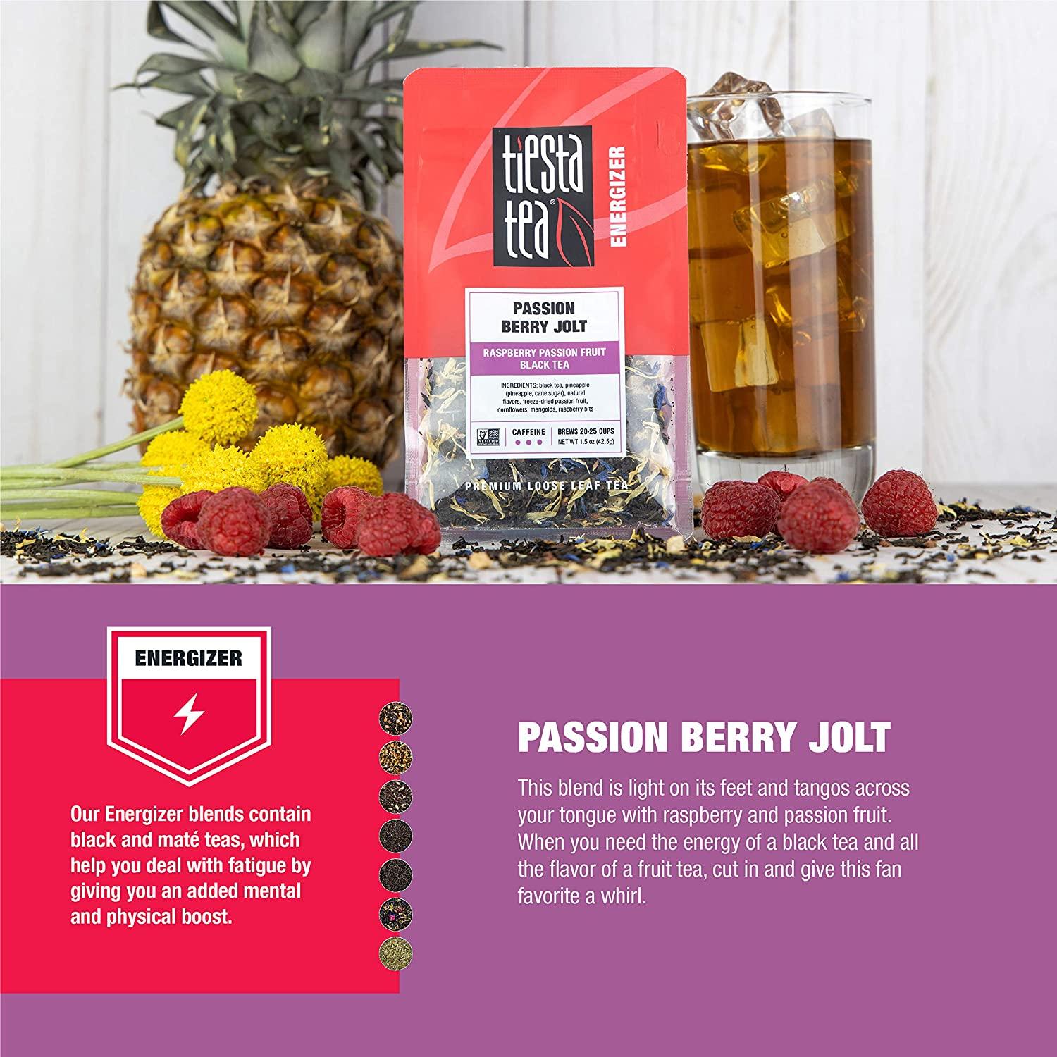 Tiesta Tea Passion Berry Jolt - Raspberry Passion Fruit Black Tea, High ...