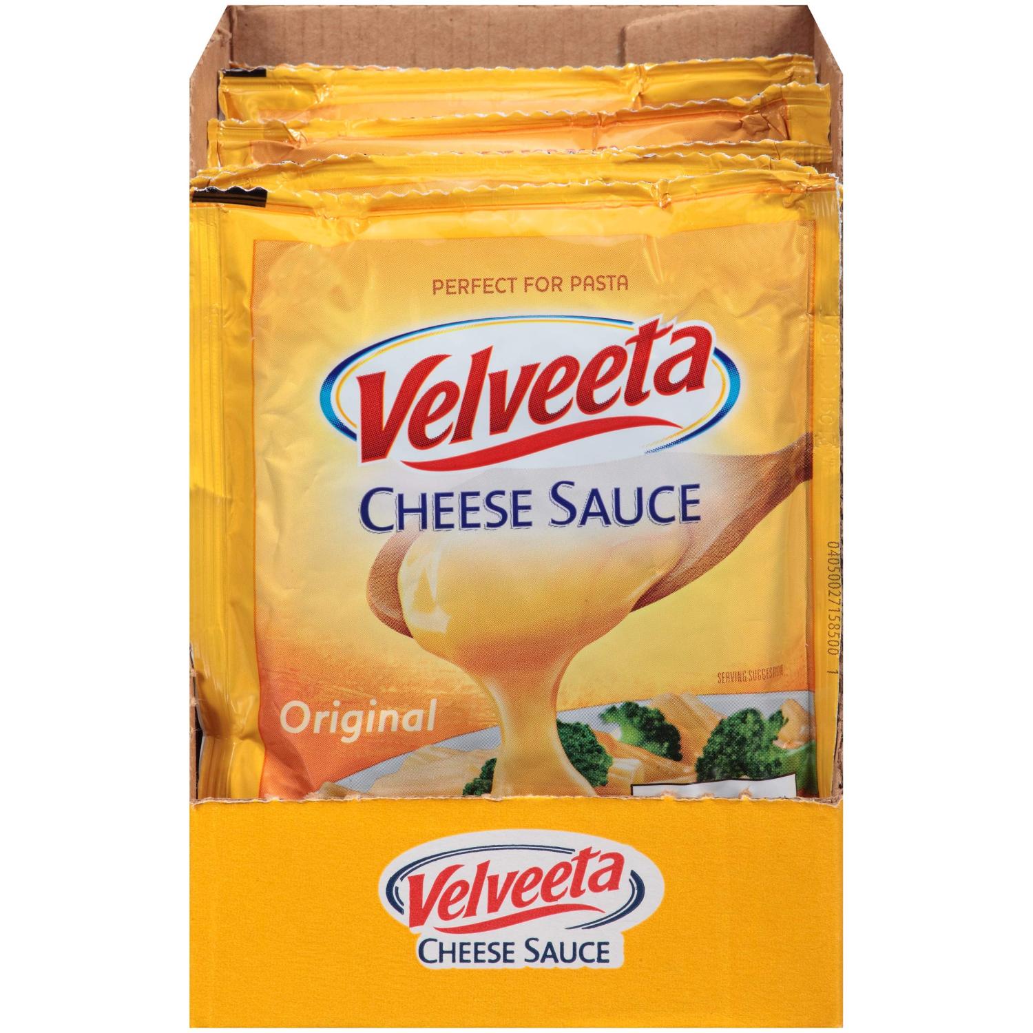 Velveeta Original Cheese Sauce Pouches 6 ct Box - 4 oz Packets Cheddar ...