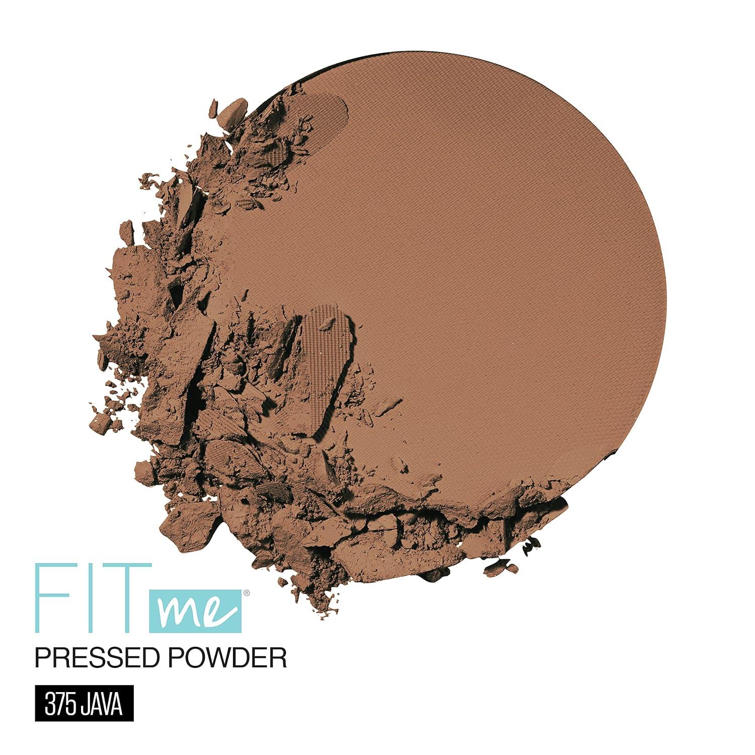 Maybelline Fit Me Matte + Poreless Pressed Face Powder Makeup Java 1 ...