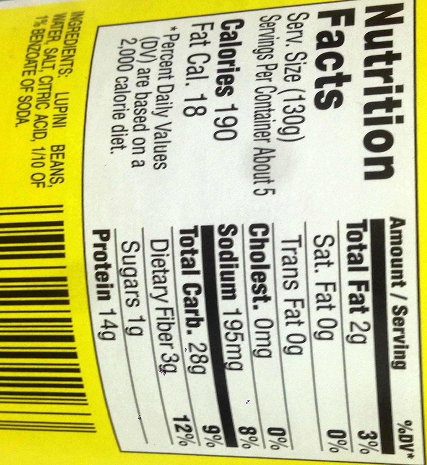 Organic Lupini Beans 32 Oz. Pack of 3 | Cosmo's Ready-to-Eat Beans ...