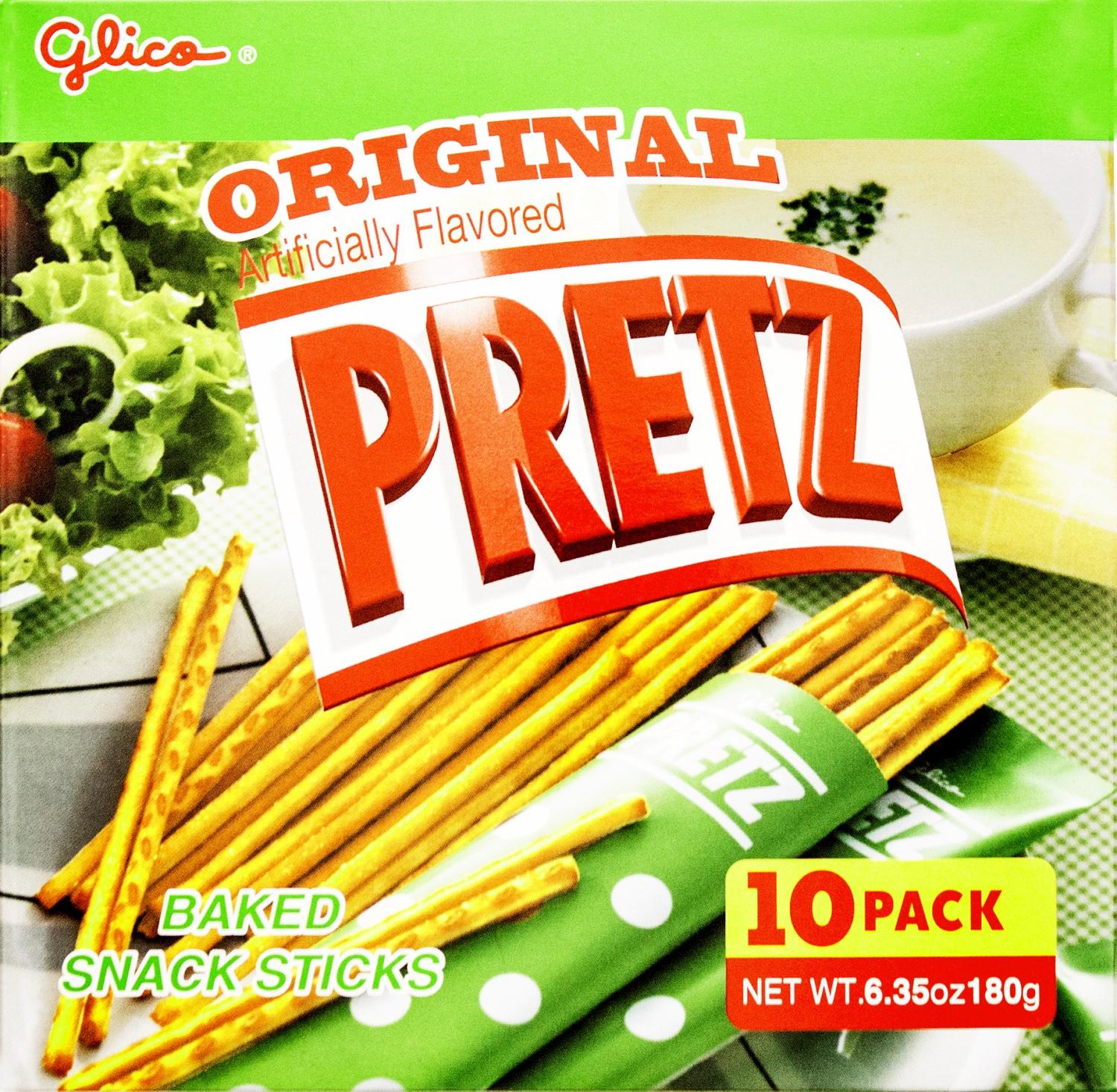 Glico Pretz Original Baked Snack Sticks 6.35 oz - Delicious Snack Pack ...
