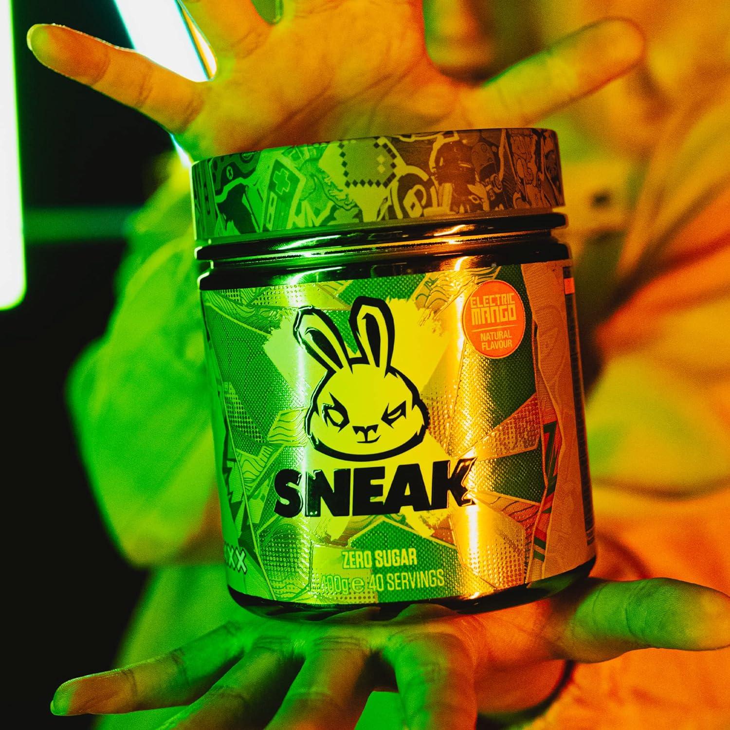SNEAK Electric Mango Edition: In-Game Focus Boost Energy Drink, Zero ...