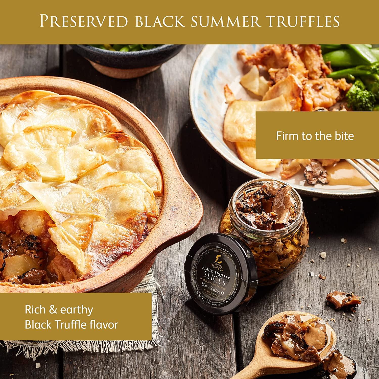 TruffleHunter Black Truffle Slices in Extra Virgin Olive Oil - 2.82 Oz ...
