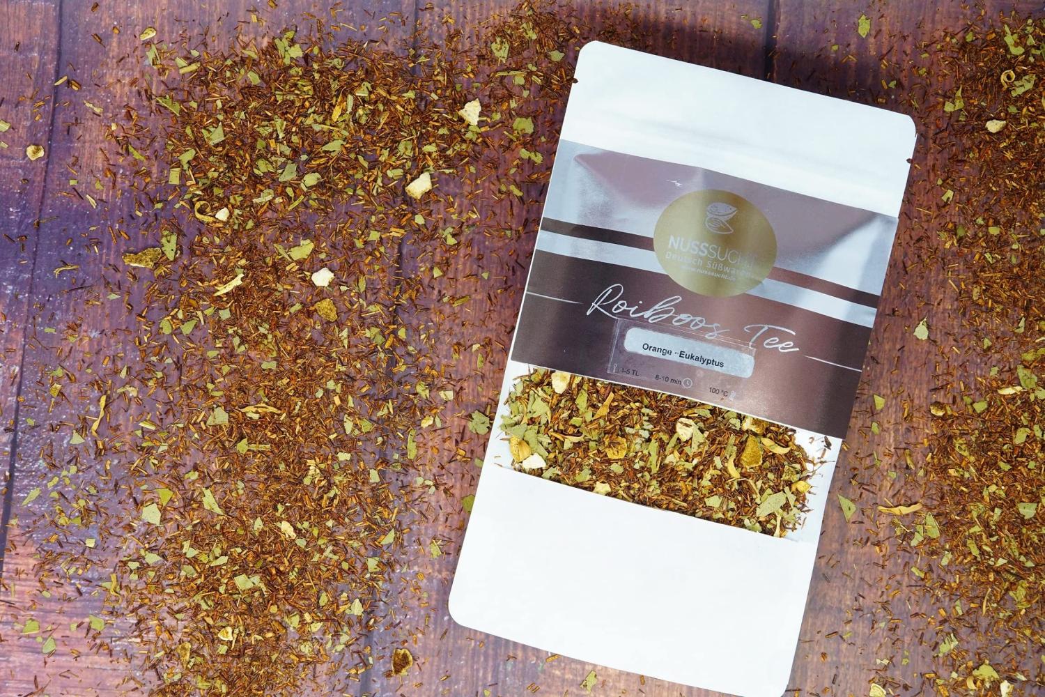 Premium Rooibos Tea - Orange Eucalyptus | 250g Loose South African Red ...