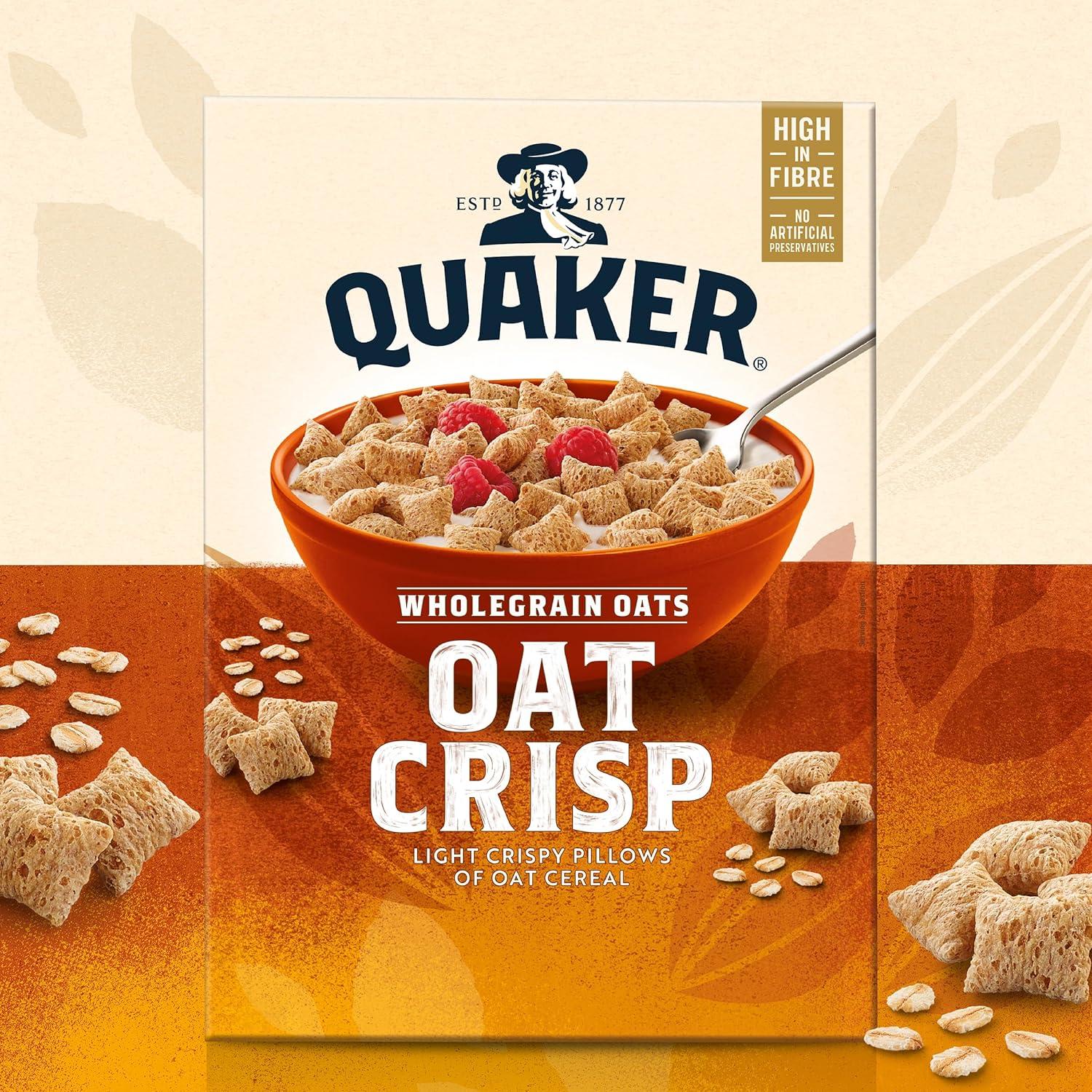 Quaker Oat Crisp Original Cereal 375g - Pack of 1 | Delicious Breakfast ...