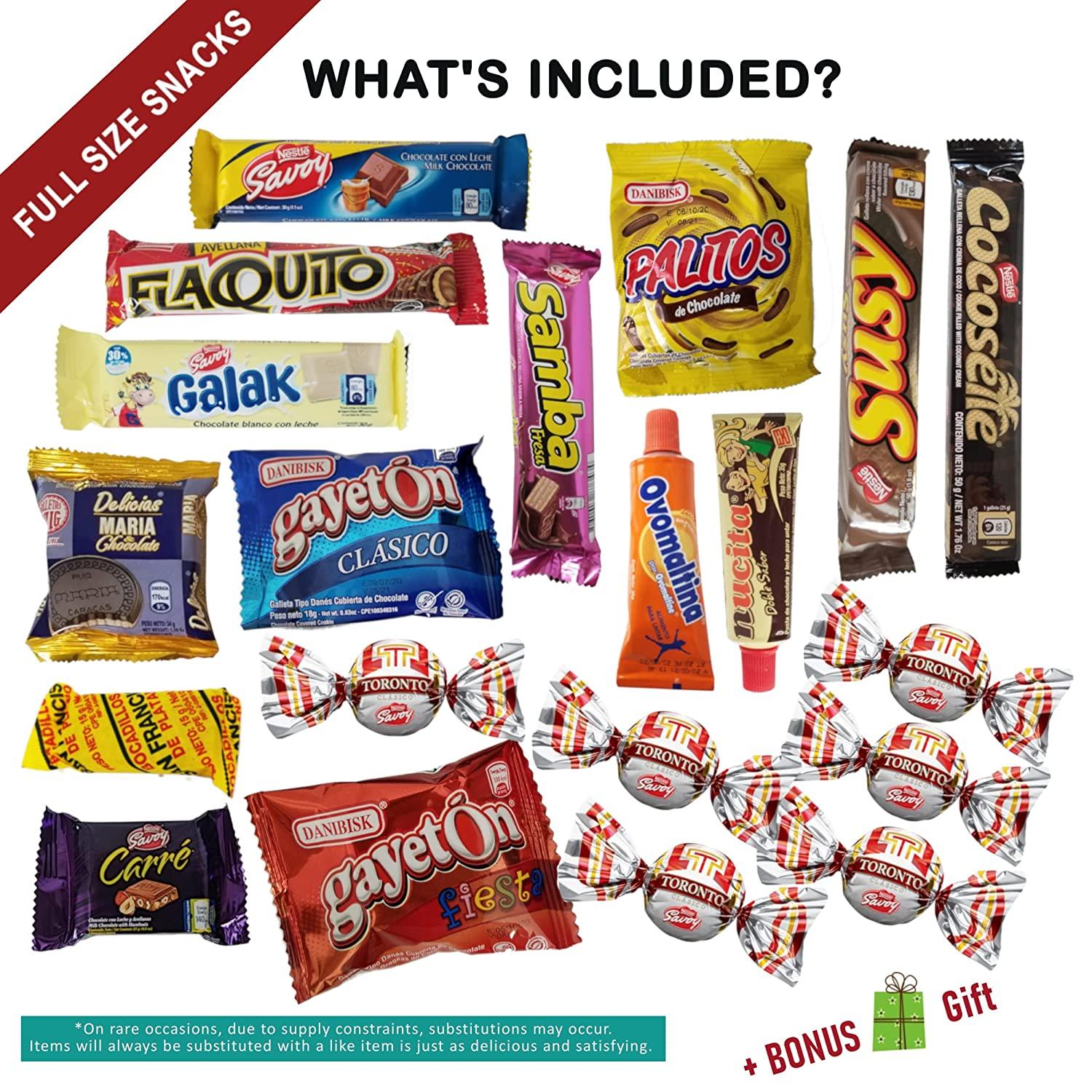 Venezuelan Sweet Snacks Gift Box - International Treats Assortment ...