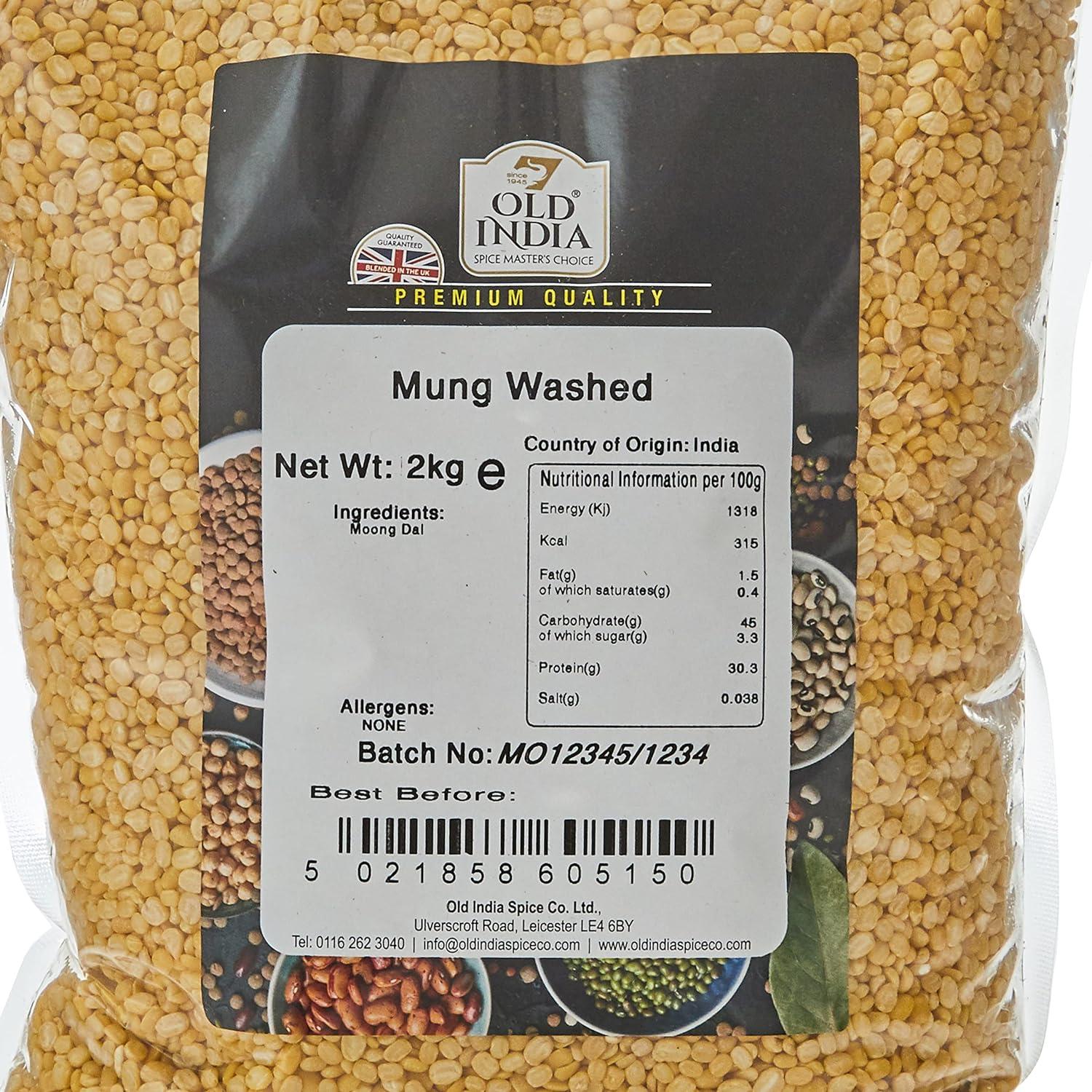 Old India Mung Washed 2kg - Premium Quality Pulses | Buy Online | Buy ...