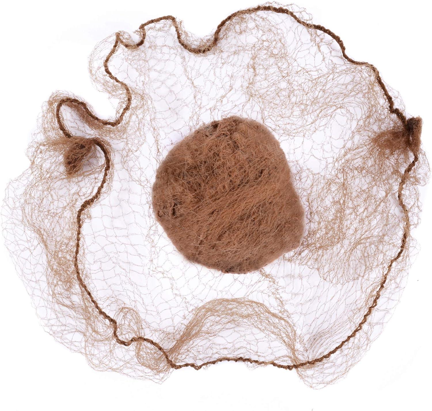 50 Pieces Invisible Hair Nets for Buns Elastic Hair Mesh Hair Buns ...