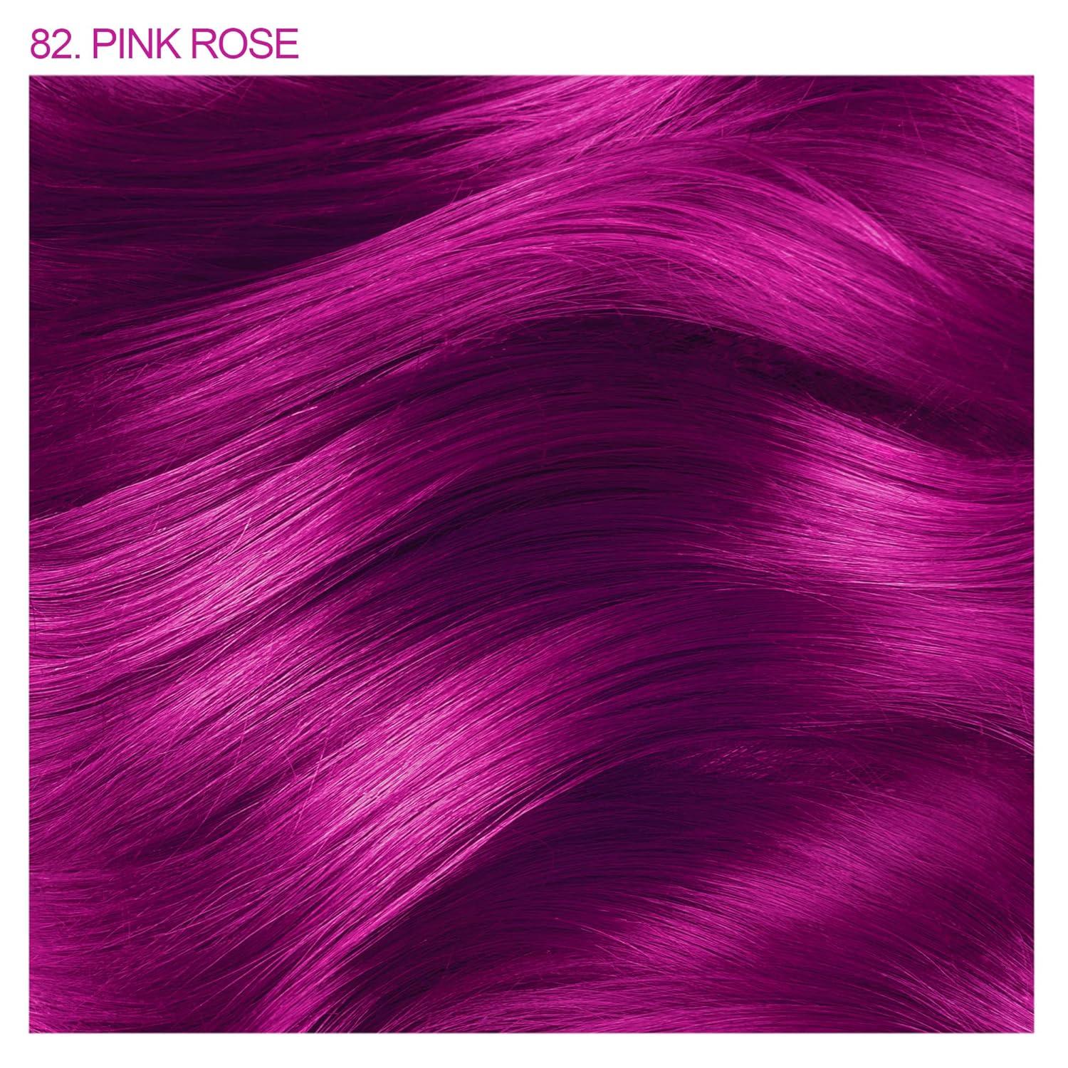 Adore Pink Rose Hair Dye - Vegan & Cruelty-Free Semi Permanent Hair ...