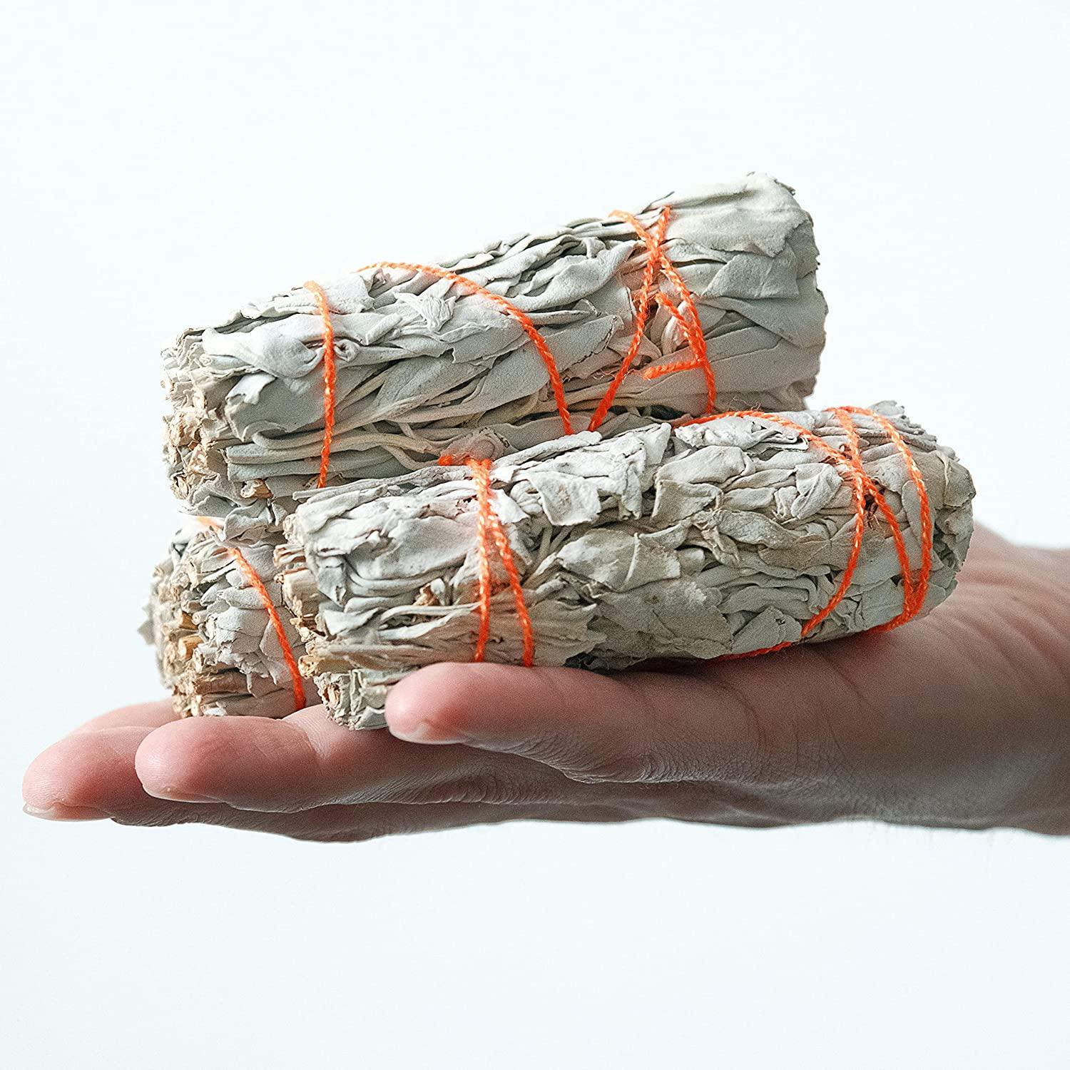 Organic White Sage Sticks (3 Pack) - Smudge Sticks for Cleansing and ...