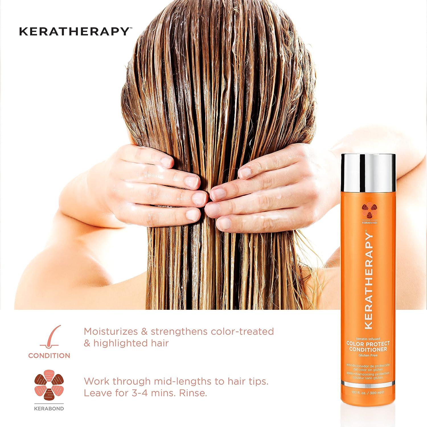 KERATHERAPY Keratin Infused Color Protect Shampoo 33.8 fl. oz. - Gluten ...