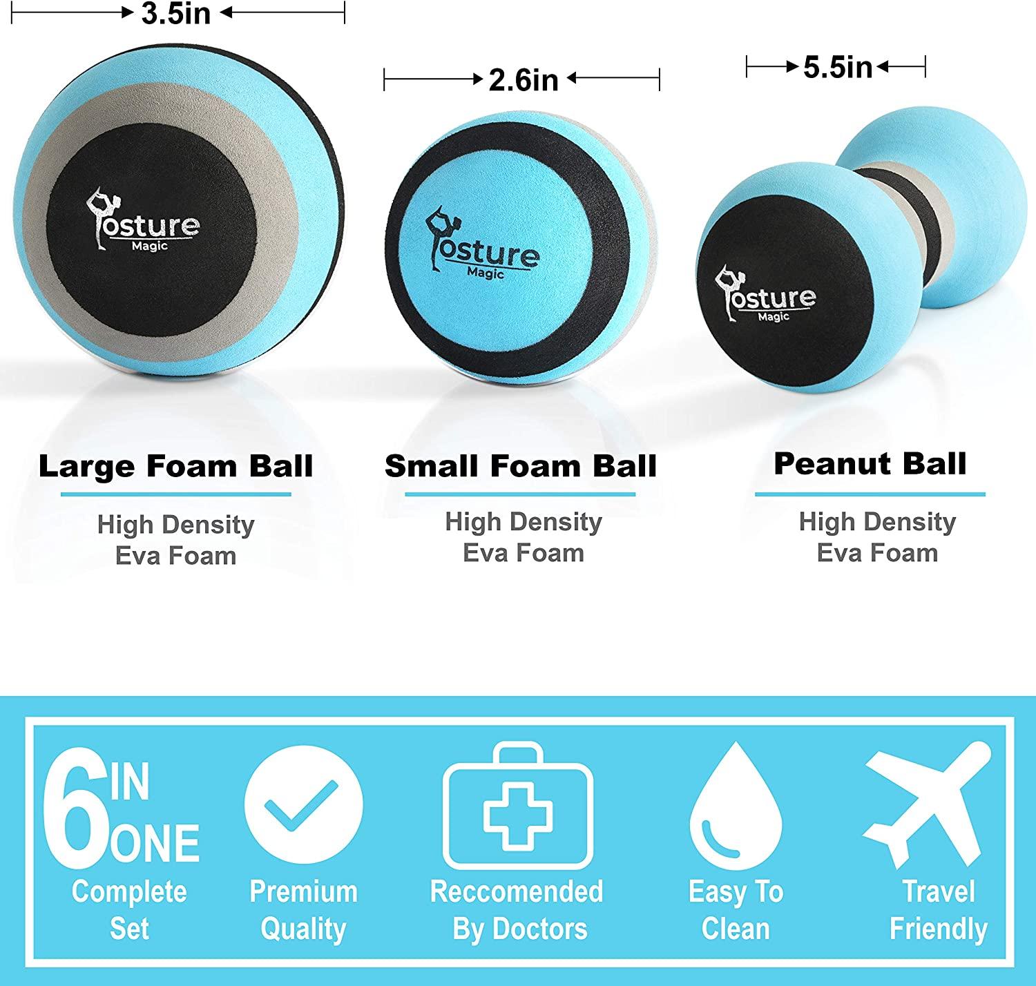 Posture Magic Massage Ball Set - Myofascial Trigger Point Release ...