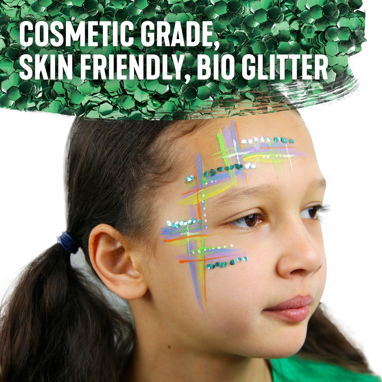 Snazaroo Bio Glitter Kit - Silver Biodegradable Face and Body Paint 5g ...