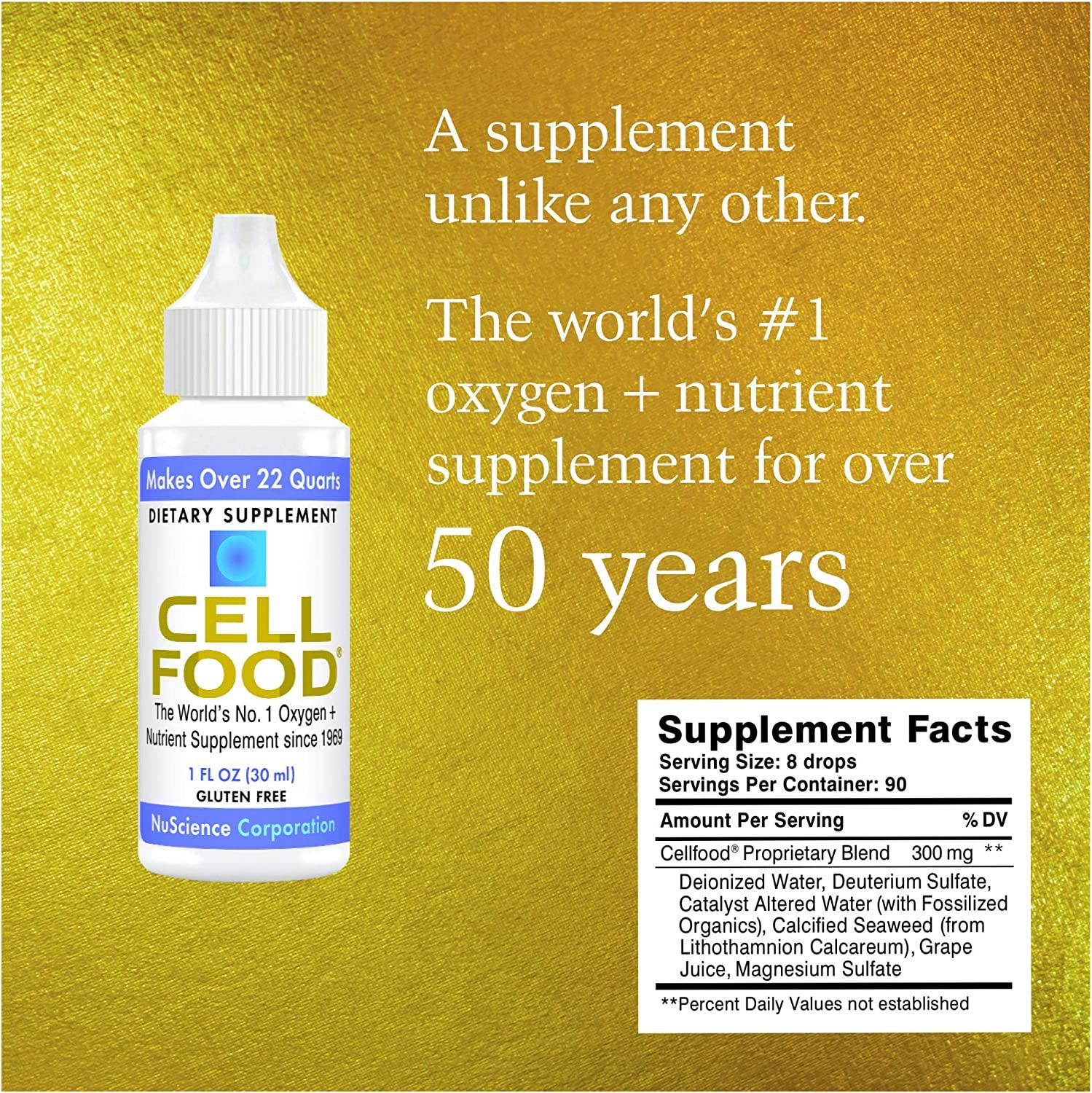 Cellfood Liquid Concentrate 1 fl oz - Immune Support & Energy Booster ...