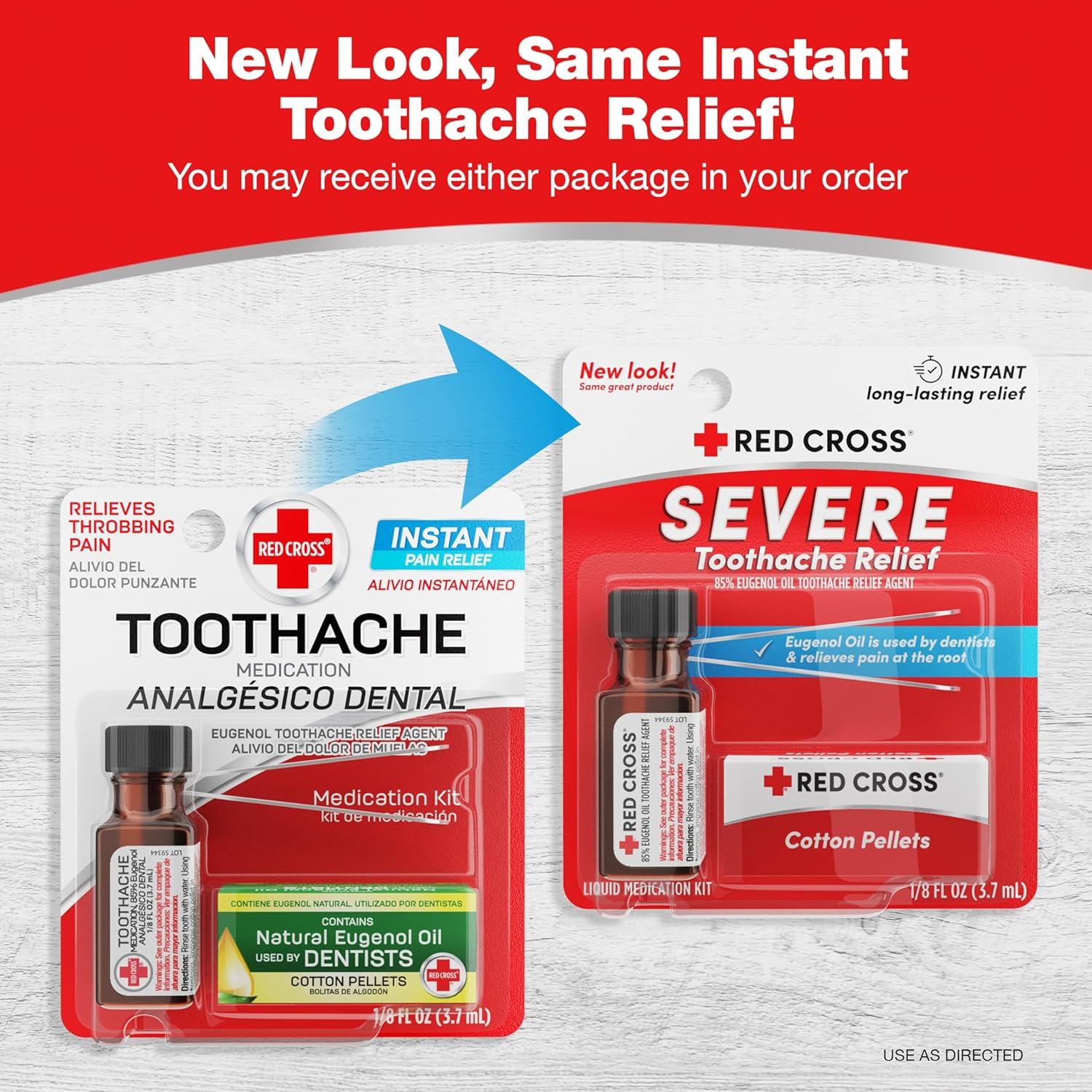 Red Cross Toothache Medicine Kit - Instant Relief for Throbbing ...