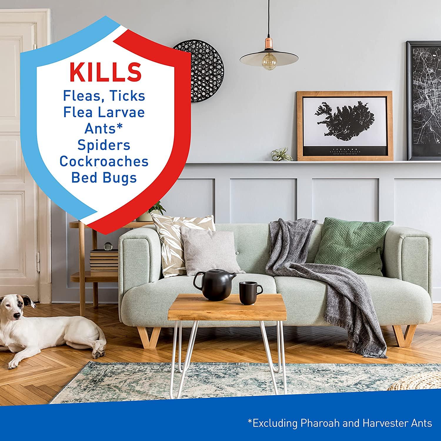 Adams Flea & Tick Carpet & Home Spray | 16 Oz | Kills Fleas, Silverfish ...