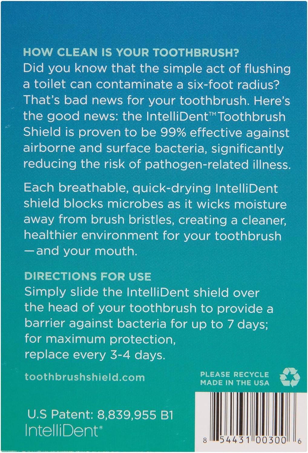 Intellident Toothbrush Shields 3 Pack - Hygienic Toothbrush Cover Set ...