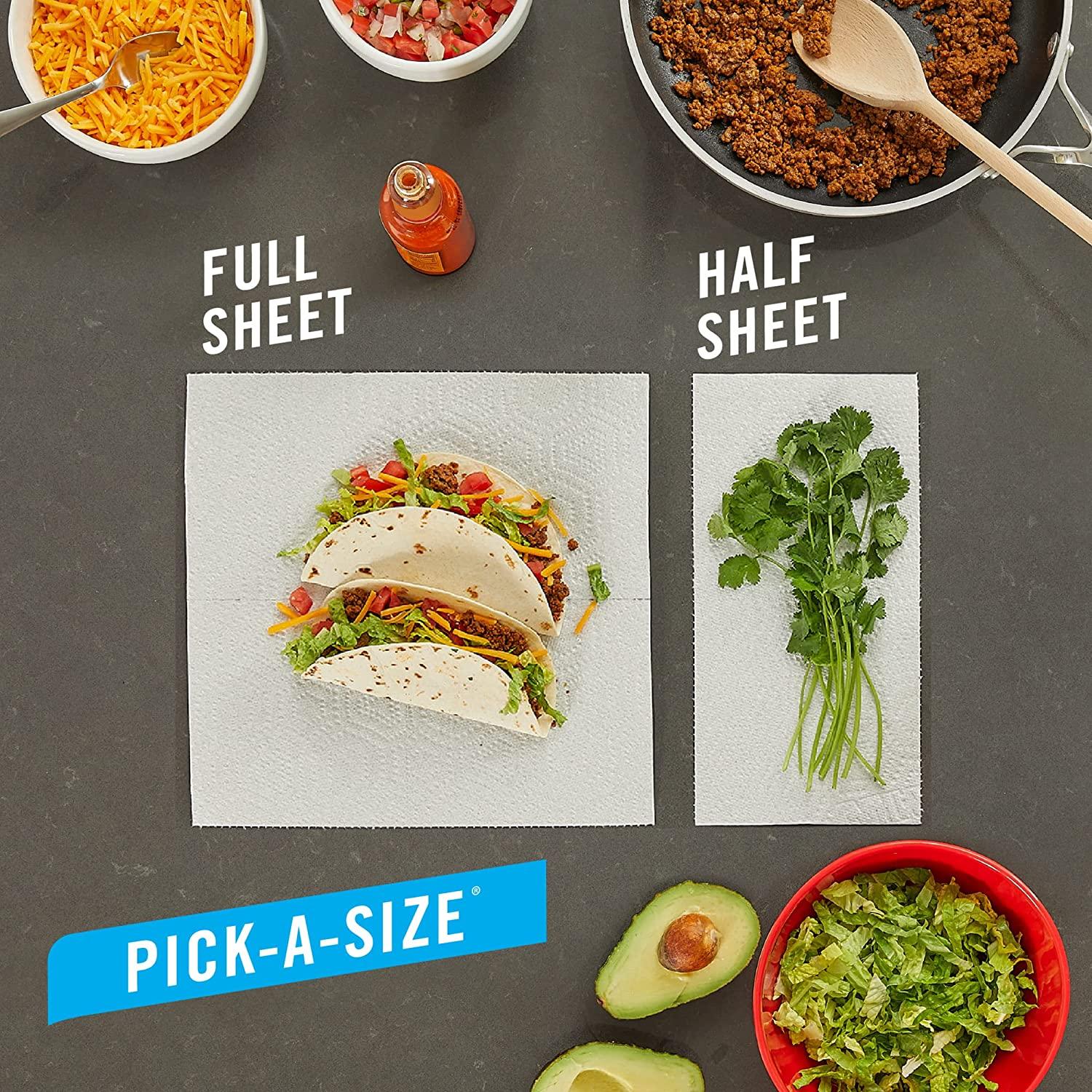 Brawny Pick-A-Size Paper Towels 1 Mega Roll | 4 Regular Rolls ...