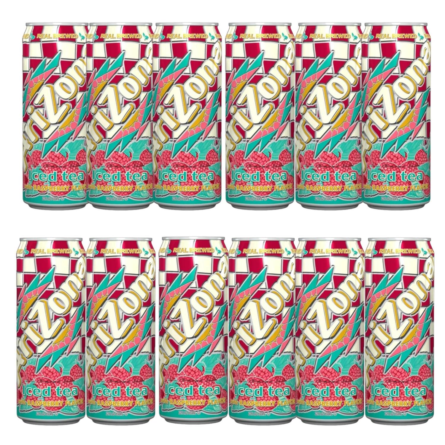 Arizona Sun Brewed Style Iced Tea with Raspberry Flavour 650ml (Pack of ...
