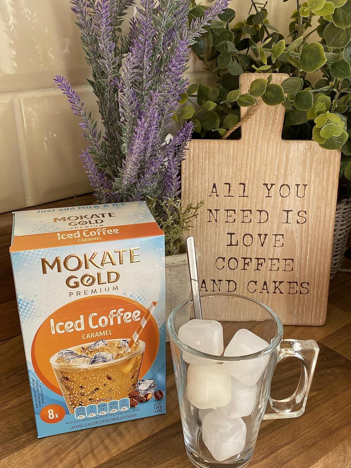 Mokate Gold Premium Iced Coffee Caramel 4 boxes x 8 sachets total 32 | Buy Now with Express ...