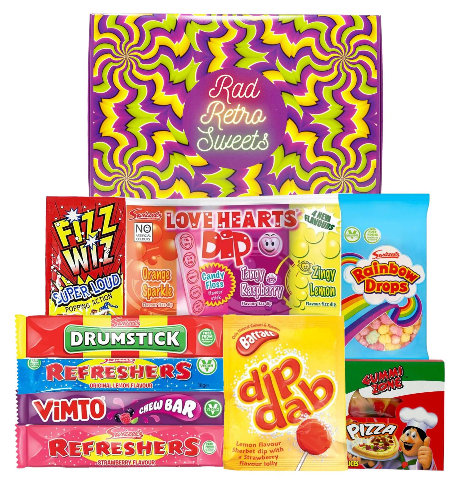 Sweets. Retro Sweets Hamper Gift Box. Present for Christmas Stocking ...