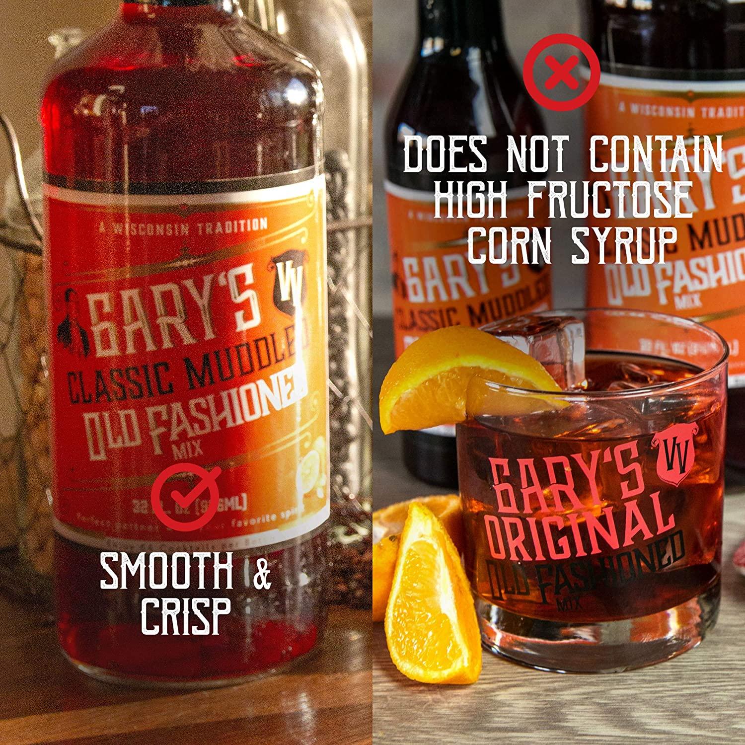 Gary's Classic Muddled Old Fashioned Mix Premium Non Alcoholic Cocktail ...