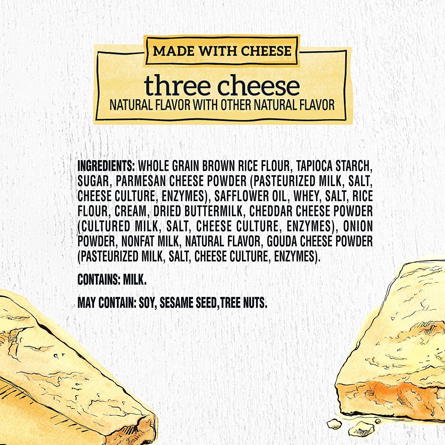 Good Thins Three Cheese Rice Crackers - 3.5oz Cheddar (Gluten-Free ...