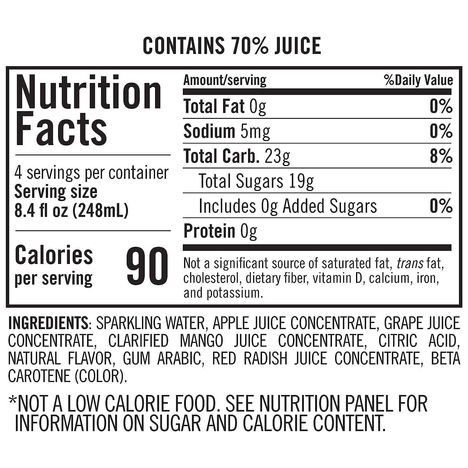 IZZE Mango Sparkling Juice Beverage 8.4oz Cans (4 Pack) | Buy Now with ...