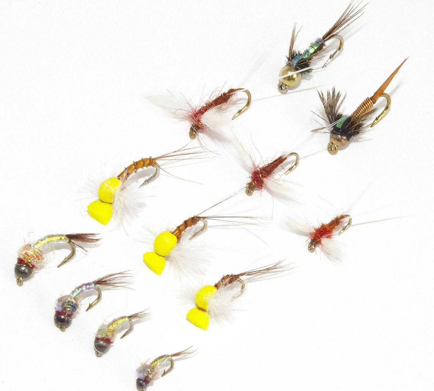 12-Piece Fly Fishing Flies Assortment for Trout and Bass | Dry, Wet ...